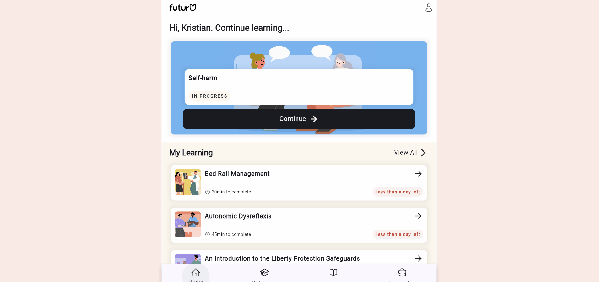 How to find a course on the FuturU App – FuturU Support